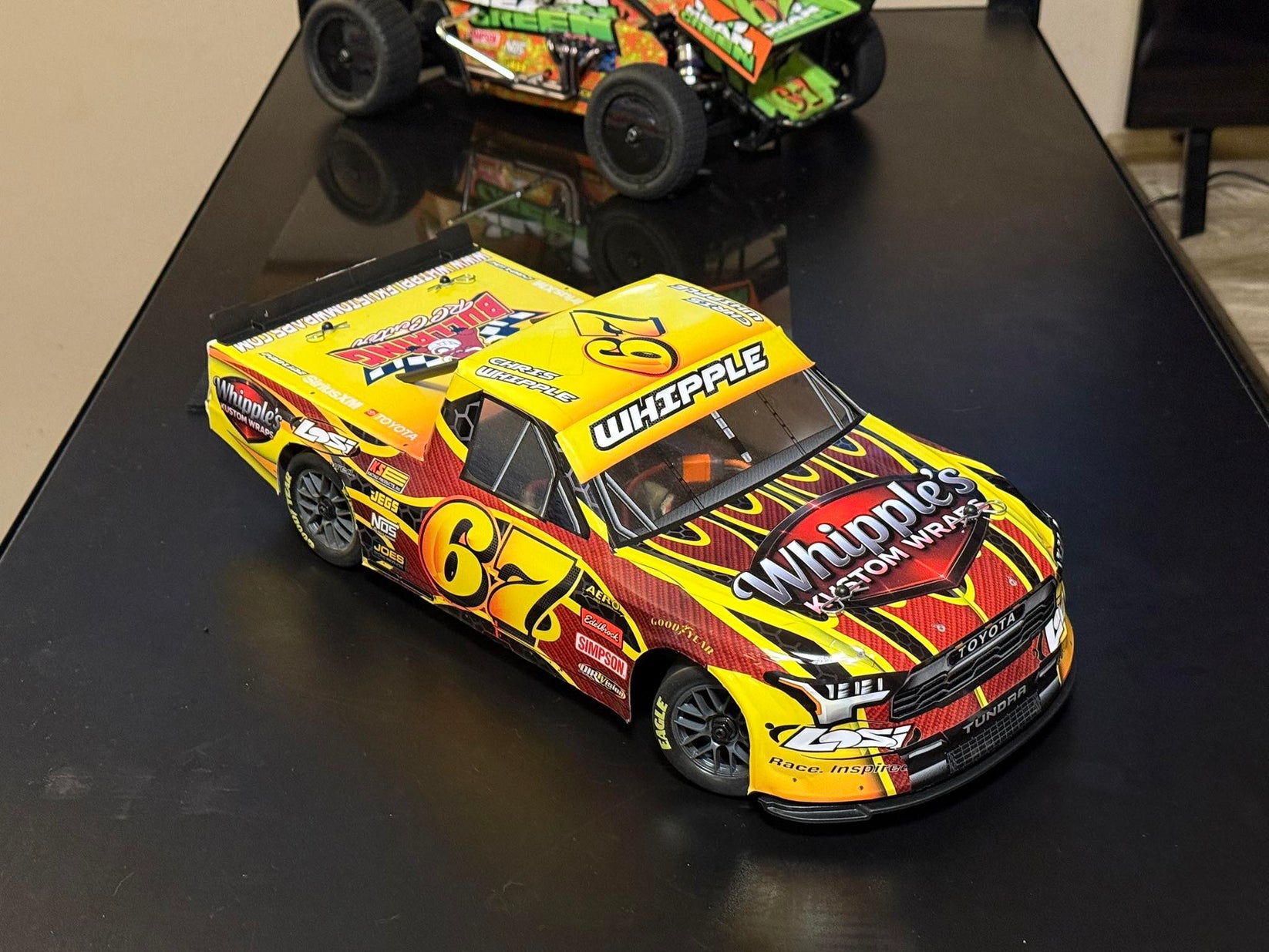 Custom Theme Losi Nascar Proline Tundra Remote Control Car Wrap With ...