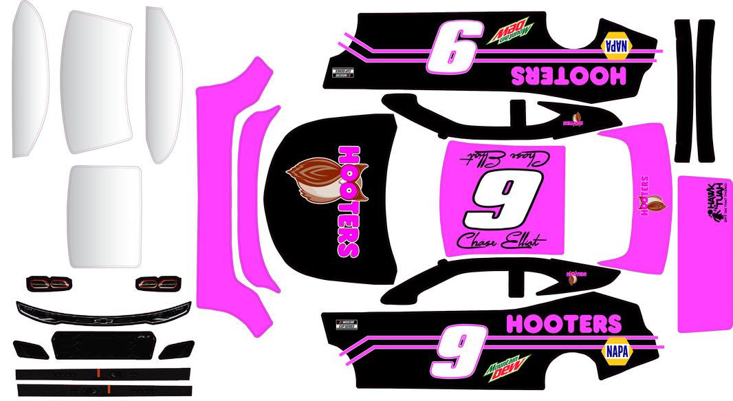Losi Nascar Custom and Stock Wraps - High-Quality Materials - Nascar ...