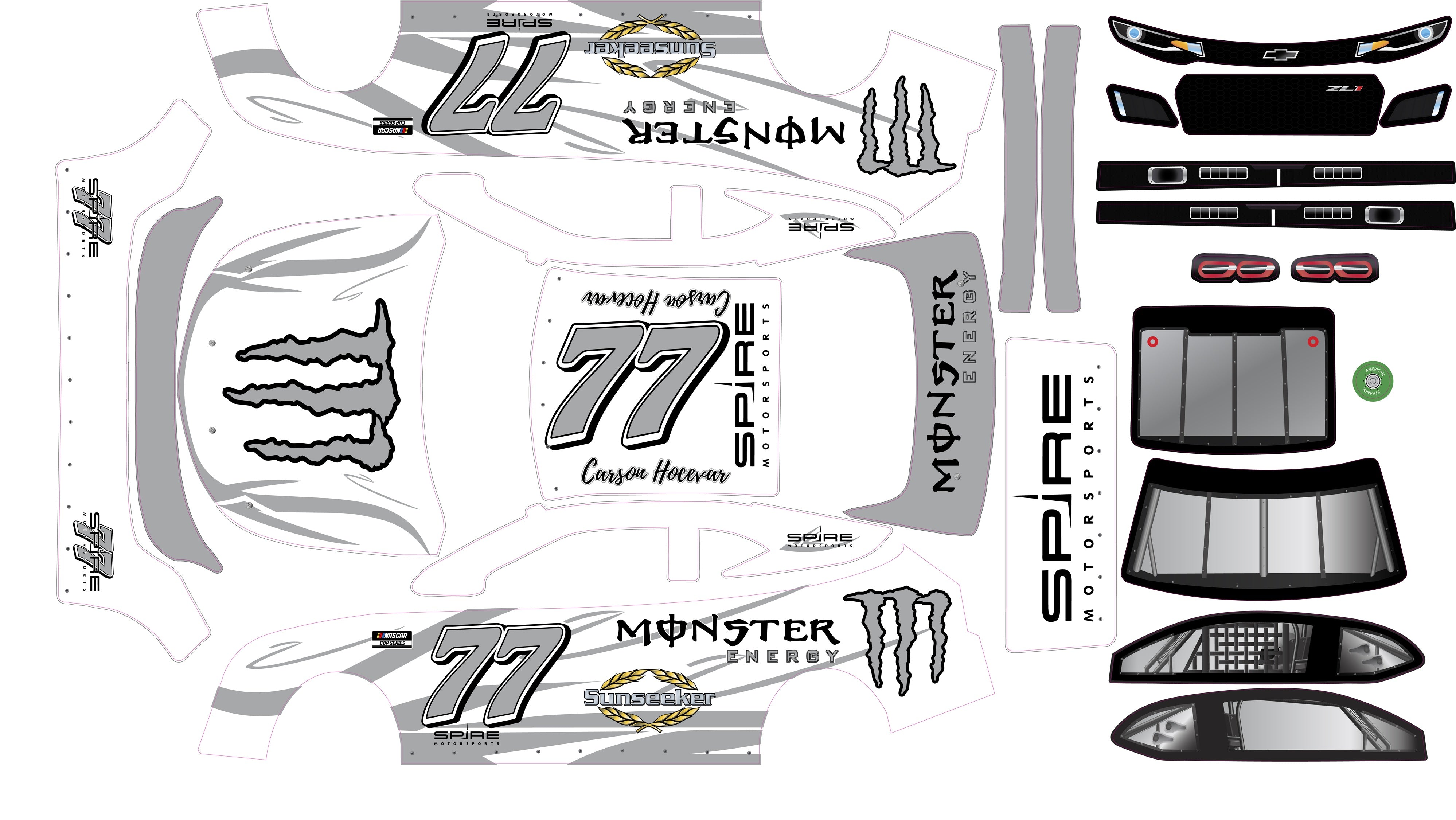 Losi Nascar Custom and Stock Wraps - High-Quality Materials - Nascar ...